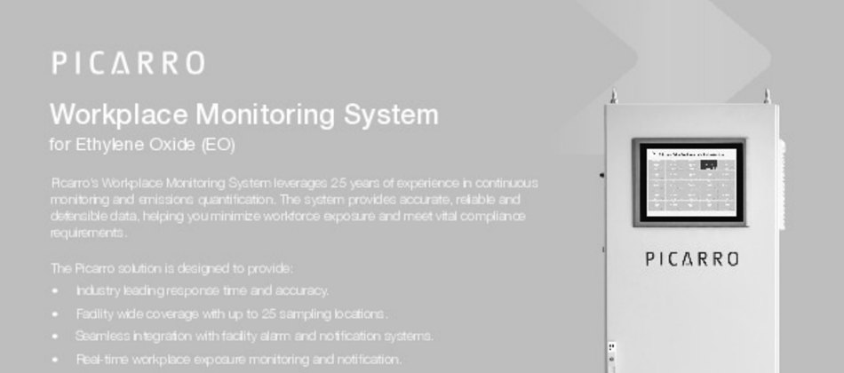Workplace Monitoring System Datasheet | Picarro